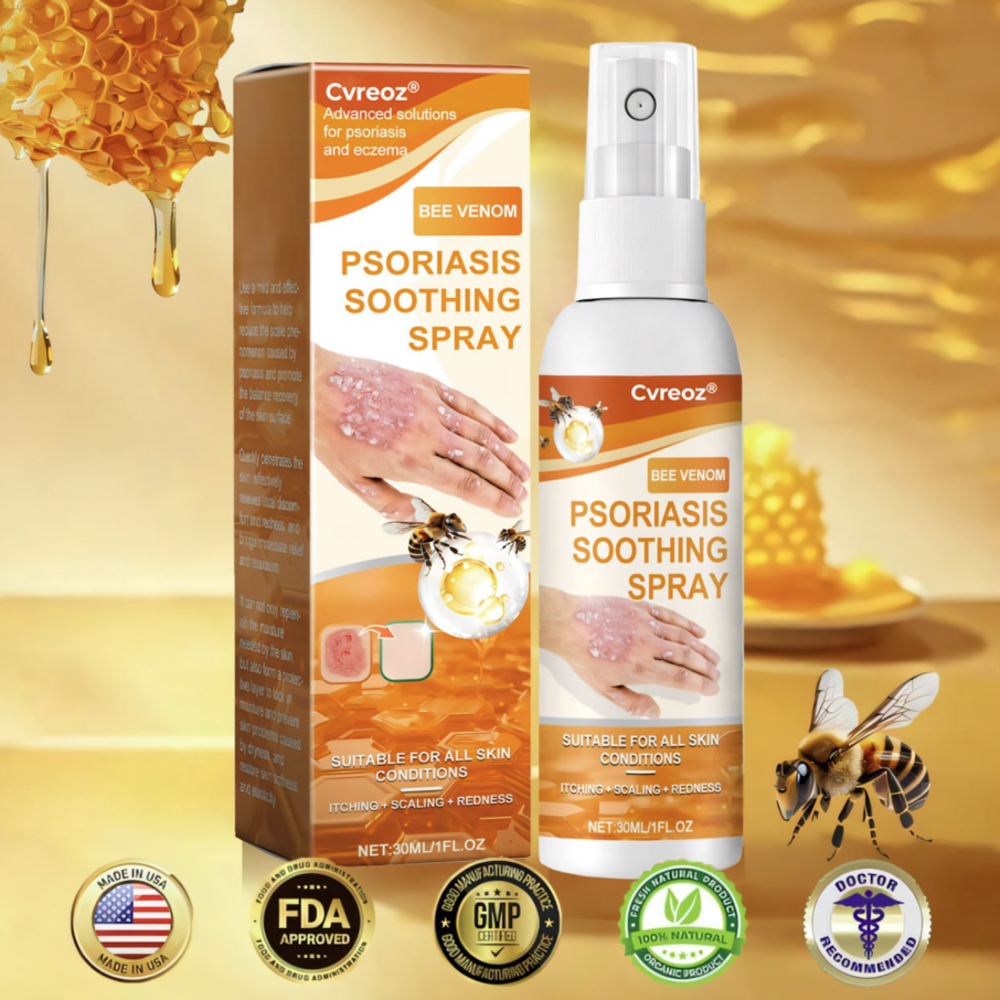 🔥Cvreoz® Bee Venom Psoriasis Soothing Spray 🐝 LIMITED OFFER: 60% OFF 🔥 ...