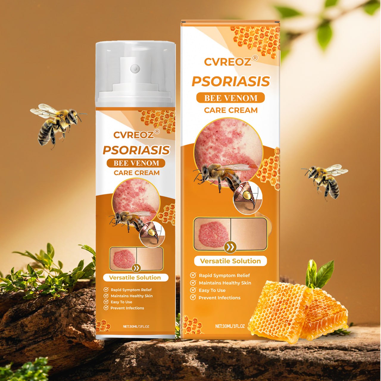 🐝 LIMITED OFFER 60% OFF 💛 Cvreoz® Psoriasis Bee Venom Care Spray – Luvique